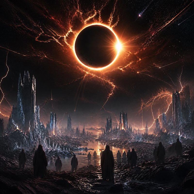 A cinematic sci-fi fantasy scene depicts a desolat | underman on ...