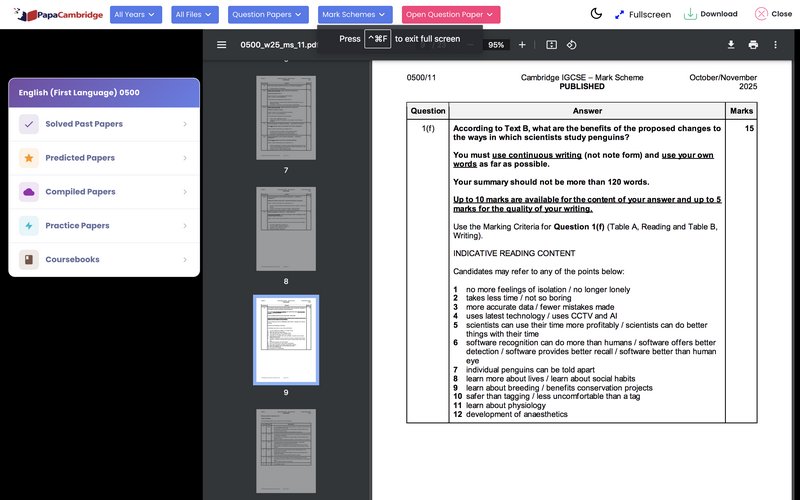 A screenshot of a Cambridge IGCSE exam paper page | suiuuuu on ...